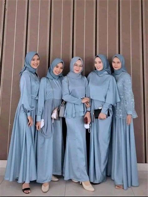 Pin By Warninah Ofik On Model Pakaian Muslim Simple Bridesmaid