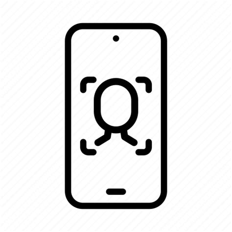 Facelock Detection Profile Identity Face Access Face Unlock Icon