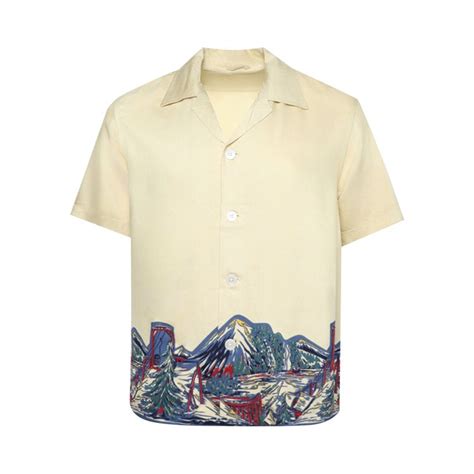 Buy Bode Ski Lift Short Sleeve Shirt Whitemulticolor Mrf23sh018