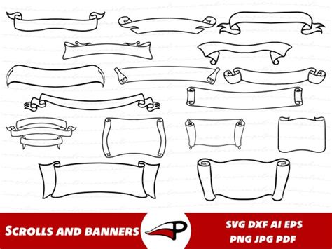 Ribbon Scroll Banner Png