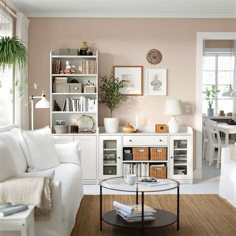 Hauga Combinación De Almacenamiento Blanco 210x46x199 Cm Ikea Mexico