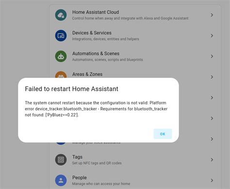 Could Not Restart My Home Assistant After Update Of Software
