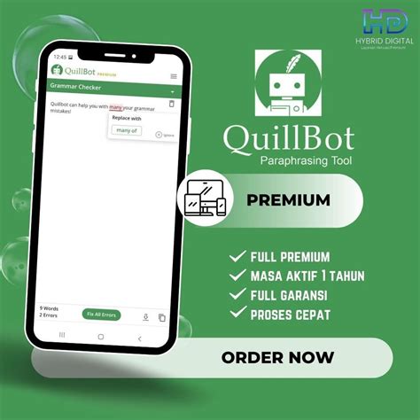 Jual Quillbot 1 Tahun Original Update Bergaransi Ai Powered Paraphrasing Tool Will Enhance