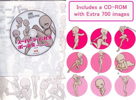 Super Deform Pose Collection Vol 3 Female Character Pose Reference Book