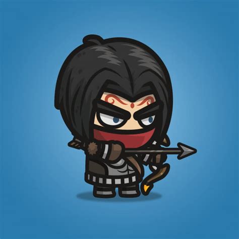 Archer Guy 2d Character Sprite For Game Tokegameart