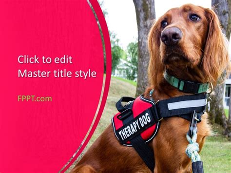 Free Therapy Dog Powerpoint Template