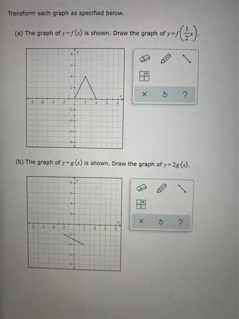 Solved Transform Each Graph As Specified Below A The Chegg