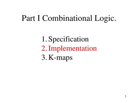 CSE 140 Lecture 3 Combinational Logic: Implementation - ppt download