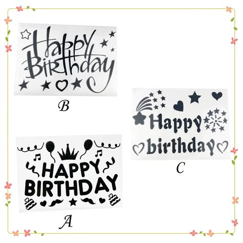 Balloon Stickers Happy Birthday Balloon Stickers Etsy