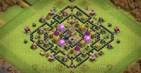 Layout Th Hybrid Trophy Base Coc Town Hall Th Base Design Clash Of Clans