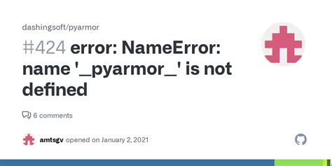 Error Nameerror Name Pyarmor Is Not Defined · Issue 424