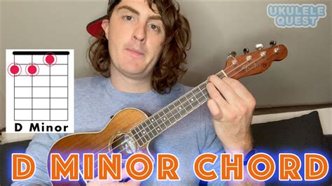 How To Play A D Minor Chord On The Ukulele Youtube