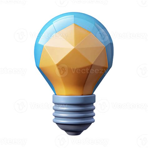 Dreamy Mesmerizing Lightbulb Pictogram Crisp Edges Geometric Scalable Flat Color With