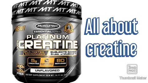 All About Creatine Youtube