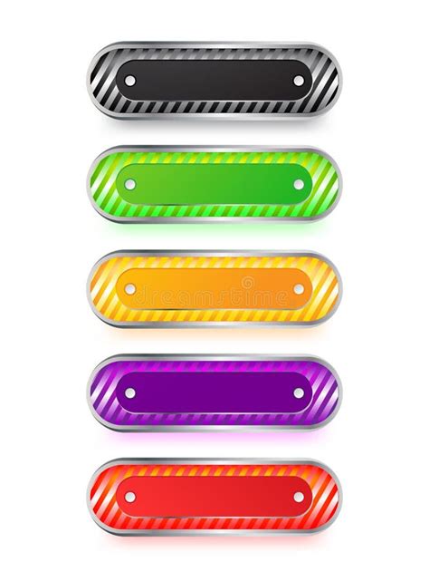 Glass Web Buttons Stock Vector Illustration Of Colors 13118550
