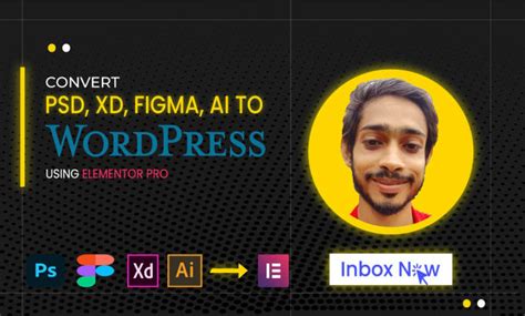convert psd xd ai and figma to elementor website or revamp wordpress