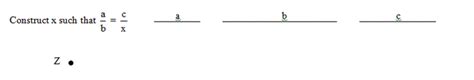 construction 13 construct a proportional segment to 3 given segments