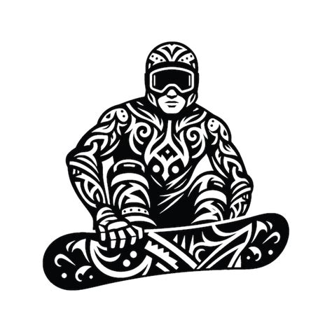 Snowboarding Premium Ai Generated Vector