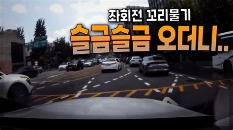 24828회 직진신호라서 교차로 통과하는데 옆에 멈춰있던 차가 스르륵 Youtube