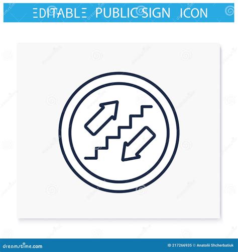 Upstairs Downstairs Icon Sign Walk Man In The Stairs Career Symbol