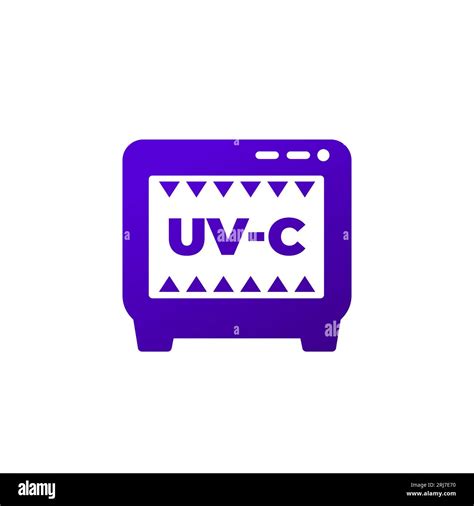 Uv C Disinfector Icon On White Vector Stock Vector Image And Art Alamy