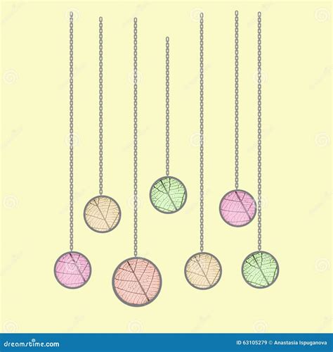 Leaf Resin Duct Vintage Illustration 163334446