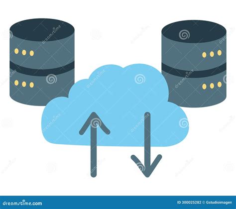 Database Cloud Server Stock Illustration Illustration Of Vector