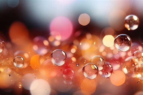 Premium Ai Image Abstract City Lights Blur Blinking Background