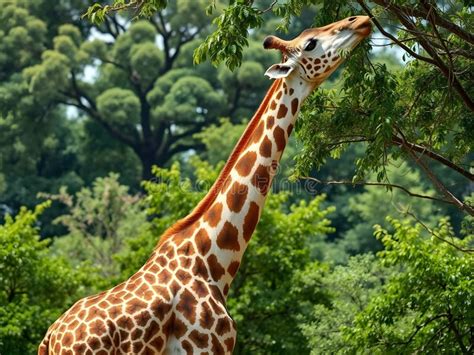 Majestic Giraffe Standing Tall In The Vast And Stunning African