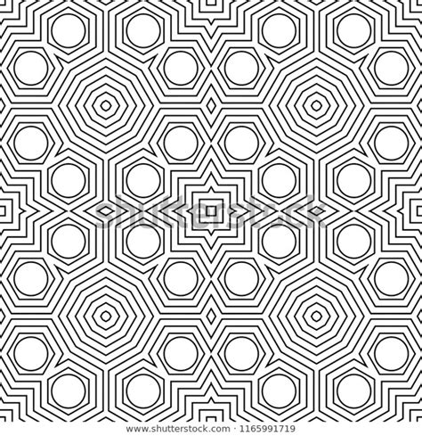 Ilustración de stock sobre Abstract Seamless Black White Pattern
