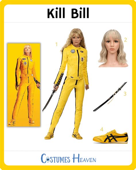 Kill Bill Costume Quda Halloween