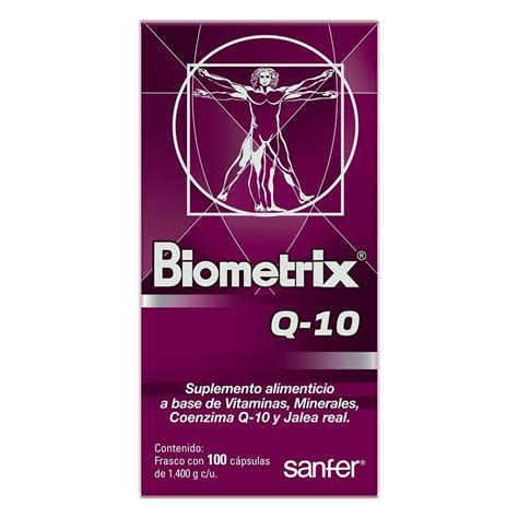 Suplemento Alimenticio Biometrix Q 10 Vitaminas Minerales Coenzima Q