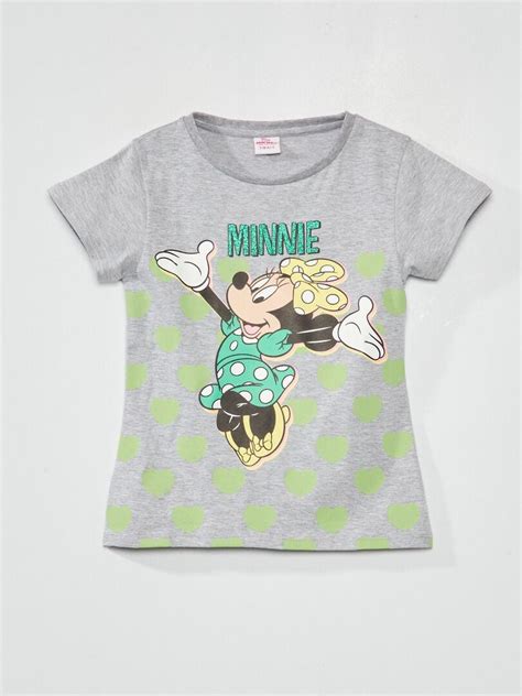 Tee Shirt Minnie De Disney Gris Kiabi