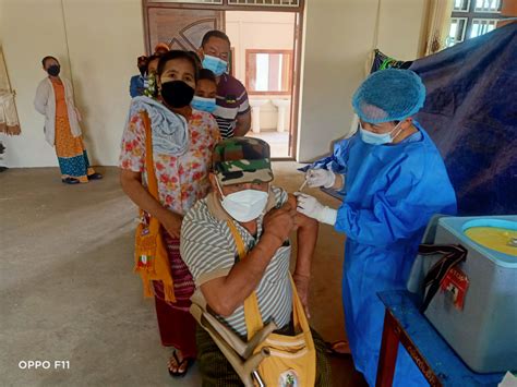 သိန္နီမြို့နယ်တွင် အသက်၄၀နှစ်နှင့်အထက် ကိုဗစ် ၁၉ ရောဂါ ကာကွယ်ဆေး၂က