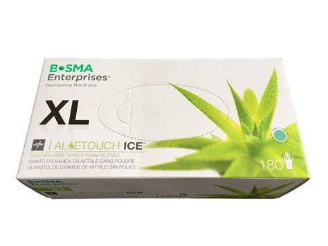 Aloetouch Ice Pf Nitrile Exam Gloves Size Xl 1800ct