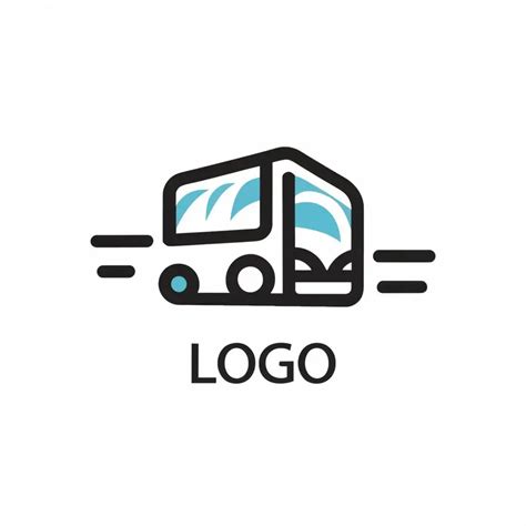 Logo Design For Travelmate Bold Bus Icon With Minimalist Lines And