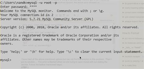 Error 2003 Hy000 Cant Connect To Mysql Server On Localhost 10061