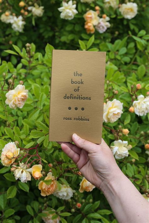 THE BOOK OF DEFINITIONS Ross Robbins Two Plum Press