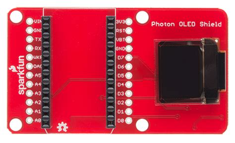 Photon OLED Shield Hookup Guide SparkFun Learn