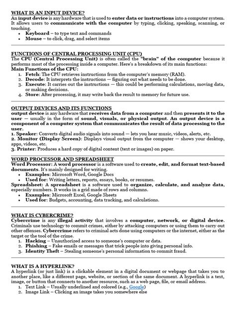 Basic Computer Skillsbsc Pdf Computer Data Storage Random