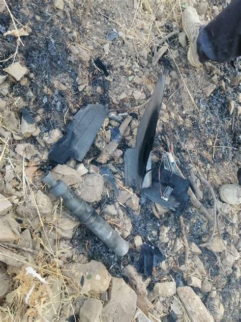 بالصور سقوط طائرة مسيّرة مجهولة الهوية شمال السليمانية