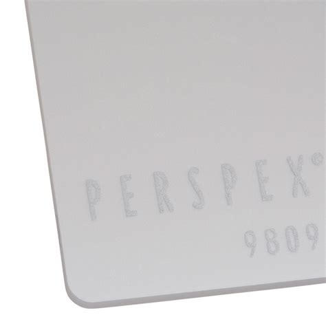 Perspex Gloss 9809 Pale Silver Metallic Sheet Plastock
