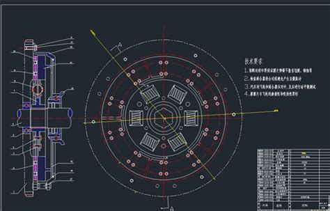汽车离合器设计图纸下载 工程图纸 CAD图纸 制造云 工程图纸