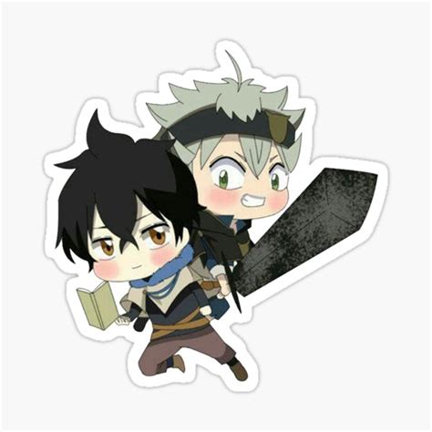 Asta And Secre Swallowtail Black Clover Sticker For Sale By Moel