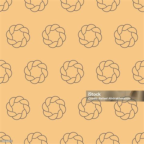 클래식 플랫 서클 프레임 트위스트 로프 아이콘 원활한 패턴 해양 벡터 일러스트 레이 션을 윤곽선으로 보여줍니다 0명에 대한 스톡 벡터 아트 및 기타 이미지 Istock