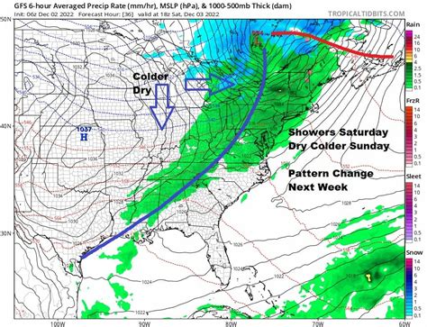 Next Cold Front Brings Showers Wind Saturday Colder Dry Air Sunday