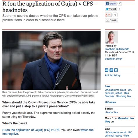 The Gujra Case And The Guardians New “headnotes” Series Public Law