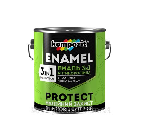 Эмаль антикоррозионная 3 в 1 PROTECT 10л: продажа, цена в Киеве. Эмали ...