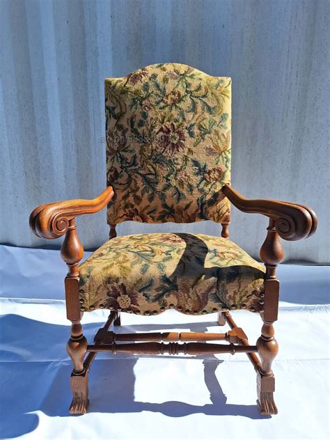 Винтидж кресло ръчна бродерия Стол табуретка Мебели за дома и офиса София Винтидж кре