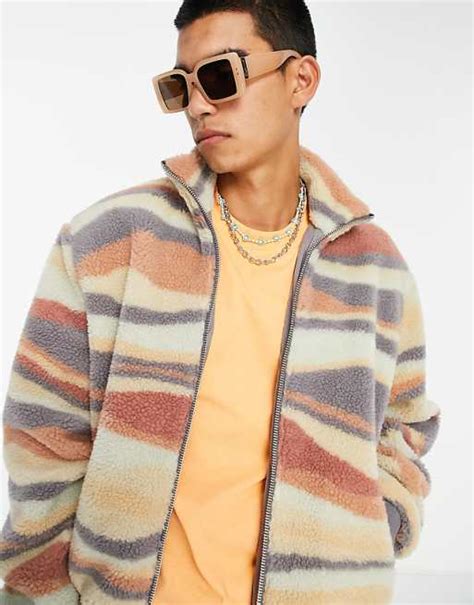 Asos Design Veste Oversize épaisse En Imitation Peau De Mouton à